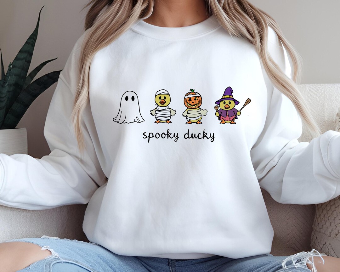 Spooky Ducky Halloween PNG, Cute Duck Clipart in Costumes, Ghost Mummy ...