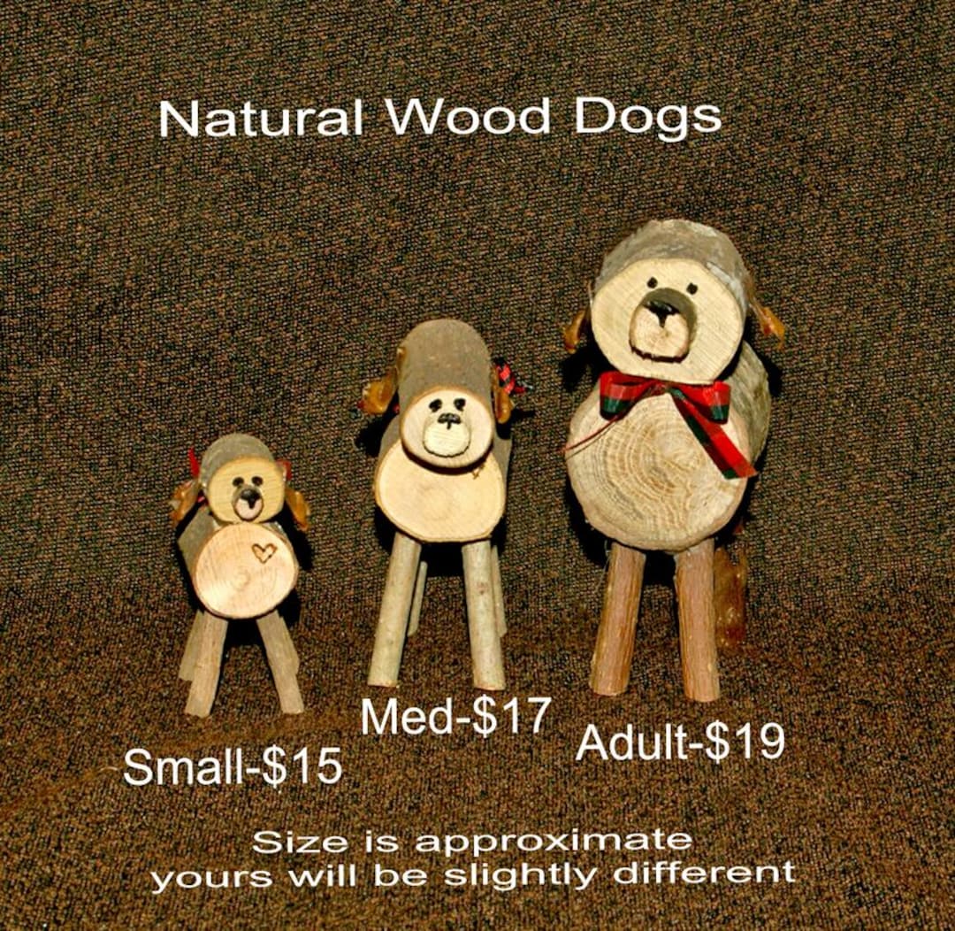 Handmade Wood Dog Sculpture: Recycled Branch Art, Dog Lover Gift - Etsy
