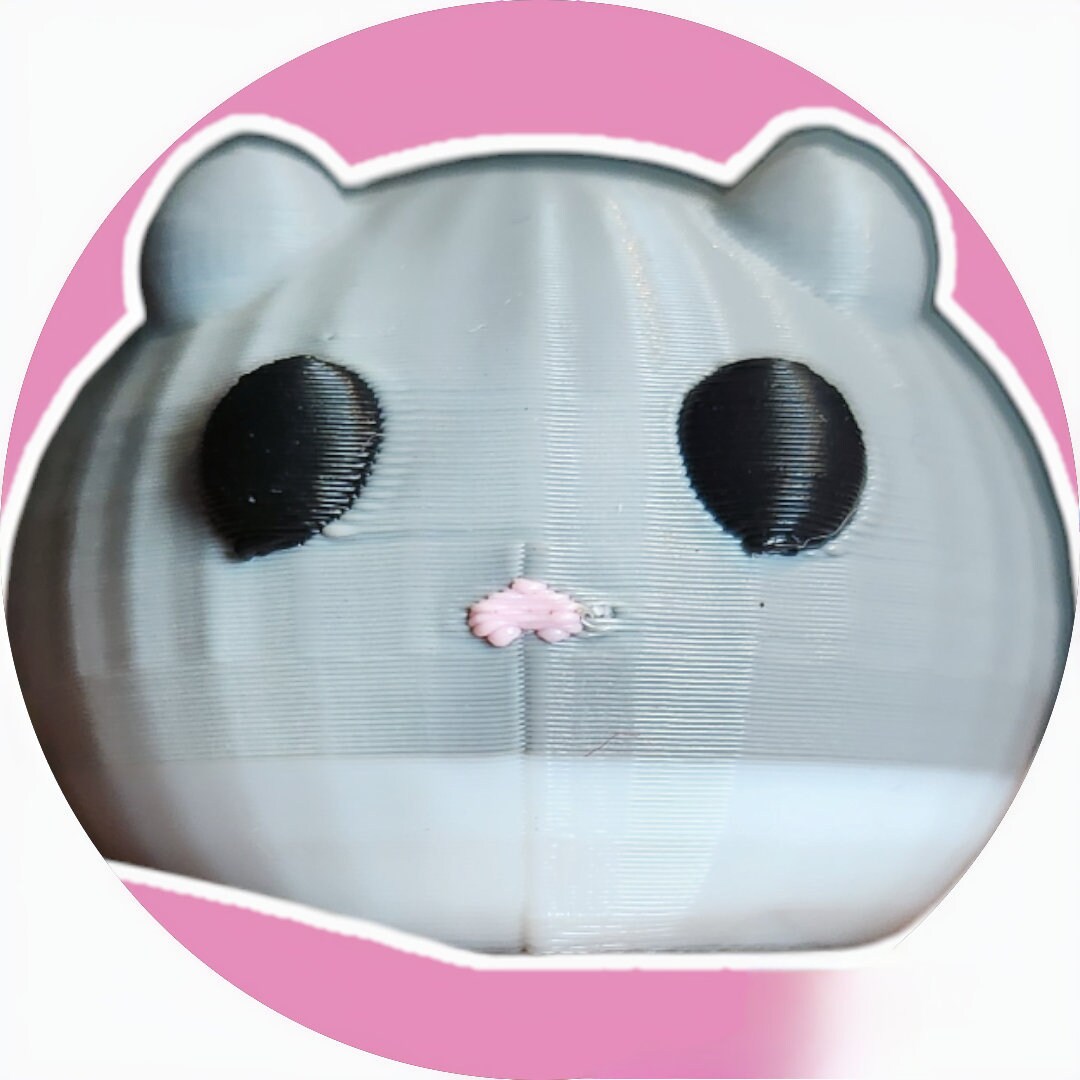 Sad Hamster 3D Print Mini PLA 3 Colors Pocket Pal Size 2 Tone Color Body Ready to Ship - Etsy