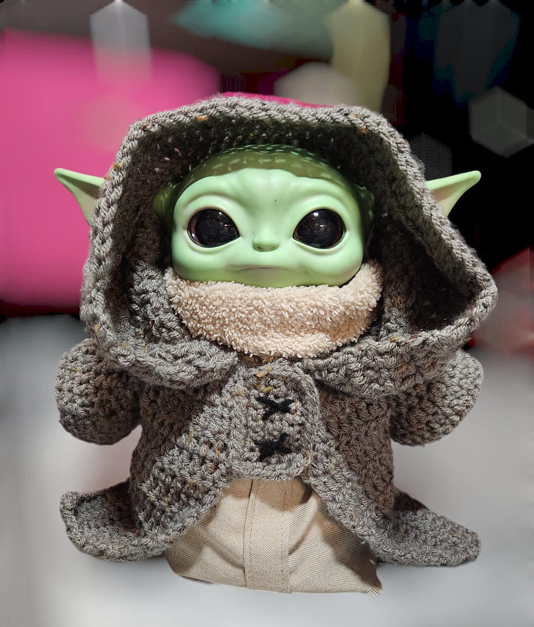 Crocheted jedi Inspired Robe for Grogu Ahsoka Inspired Crochet Handmade ...