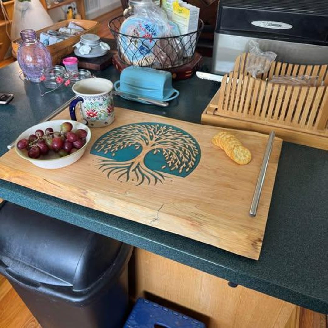 Custom Made Serving Tray With Tree of Life Engraving - Etsy