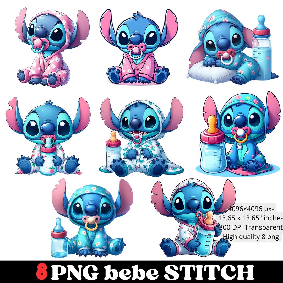 Baby Stitch 8 PNG Design Sublimation Png 300DPI High Resolution Png ...