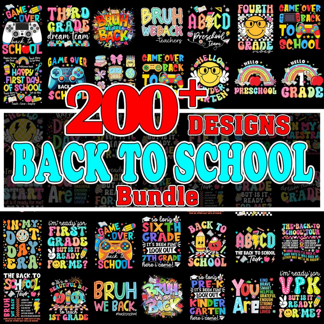 250+ Back to School MEGA BUNDLE, 250+ Files Mega Bundle, Grade Level ...