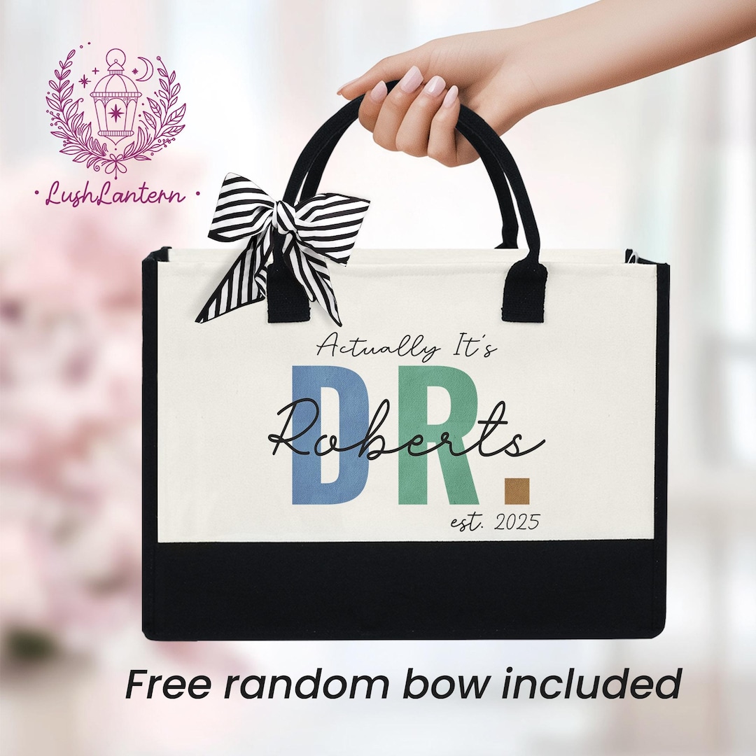 Personalized Doctor Tote Bag, Phd Tote Bag, Gift for Doctor,future ...