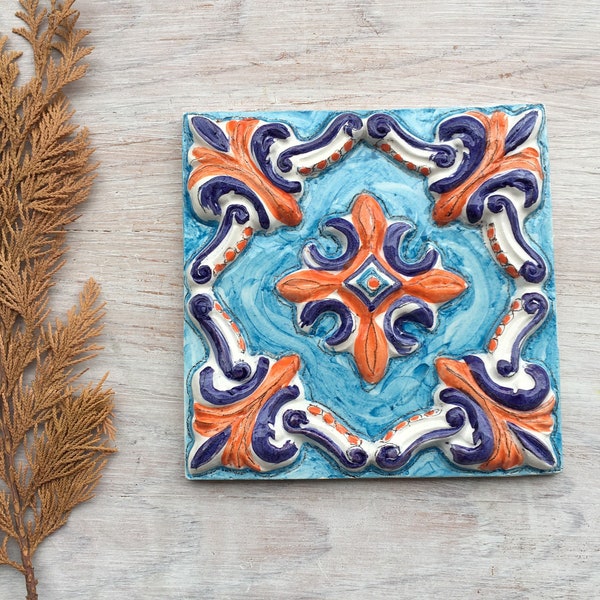Relief Tile - Etsy