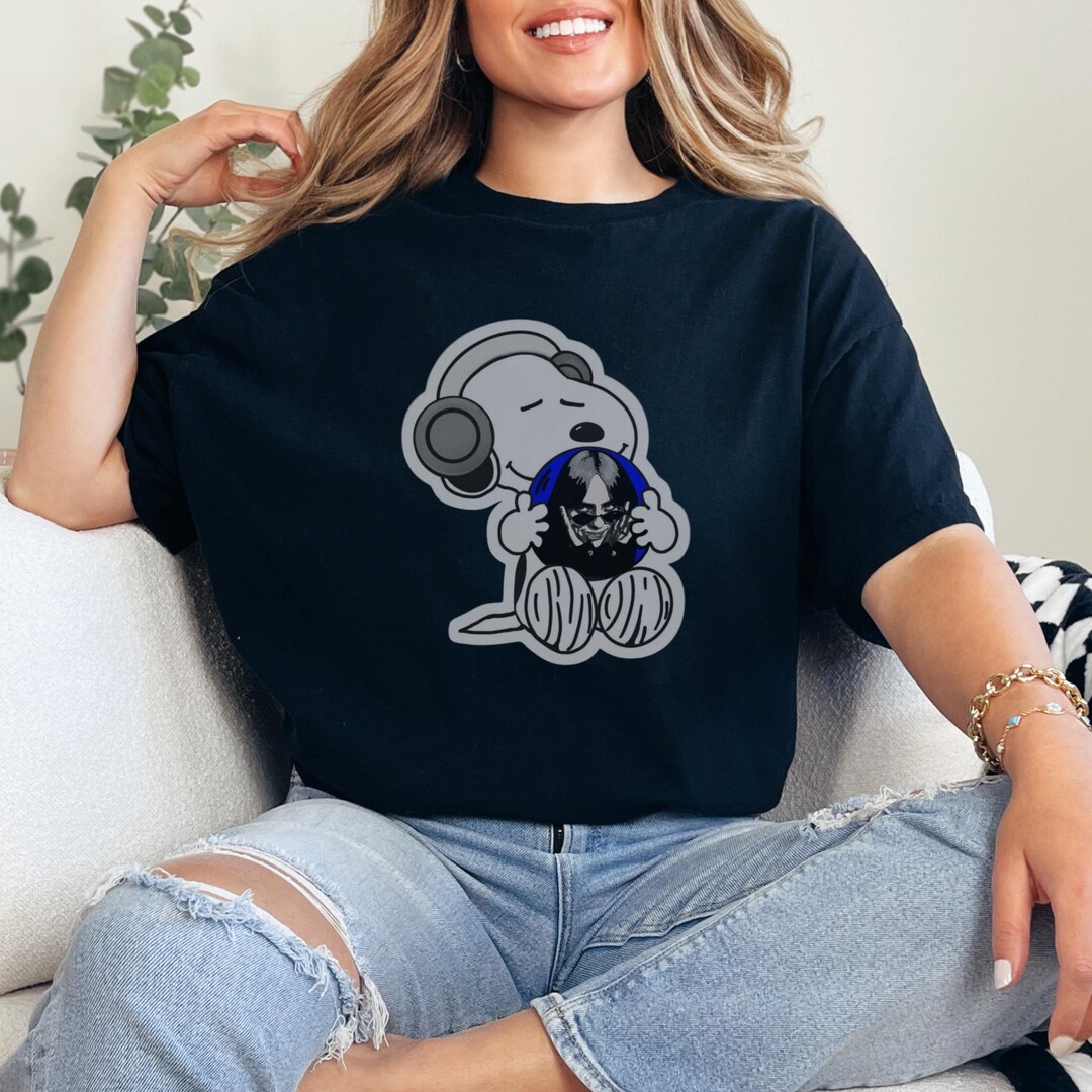 Snoopy Listening to Beabadoobee T-shirt – Cute & Edgy Cartoon Music Tee ...