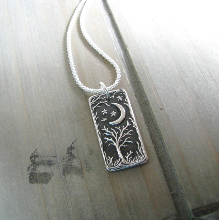 Secrets Personalized Fine Silver Pendant Handmade in | Etsy