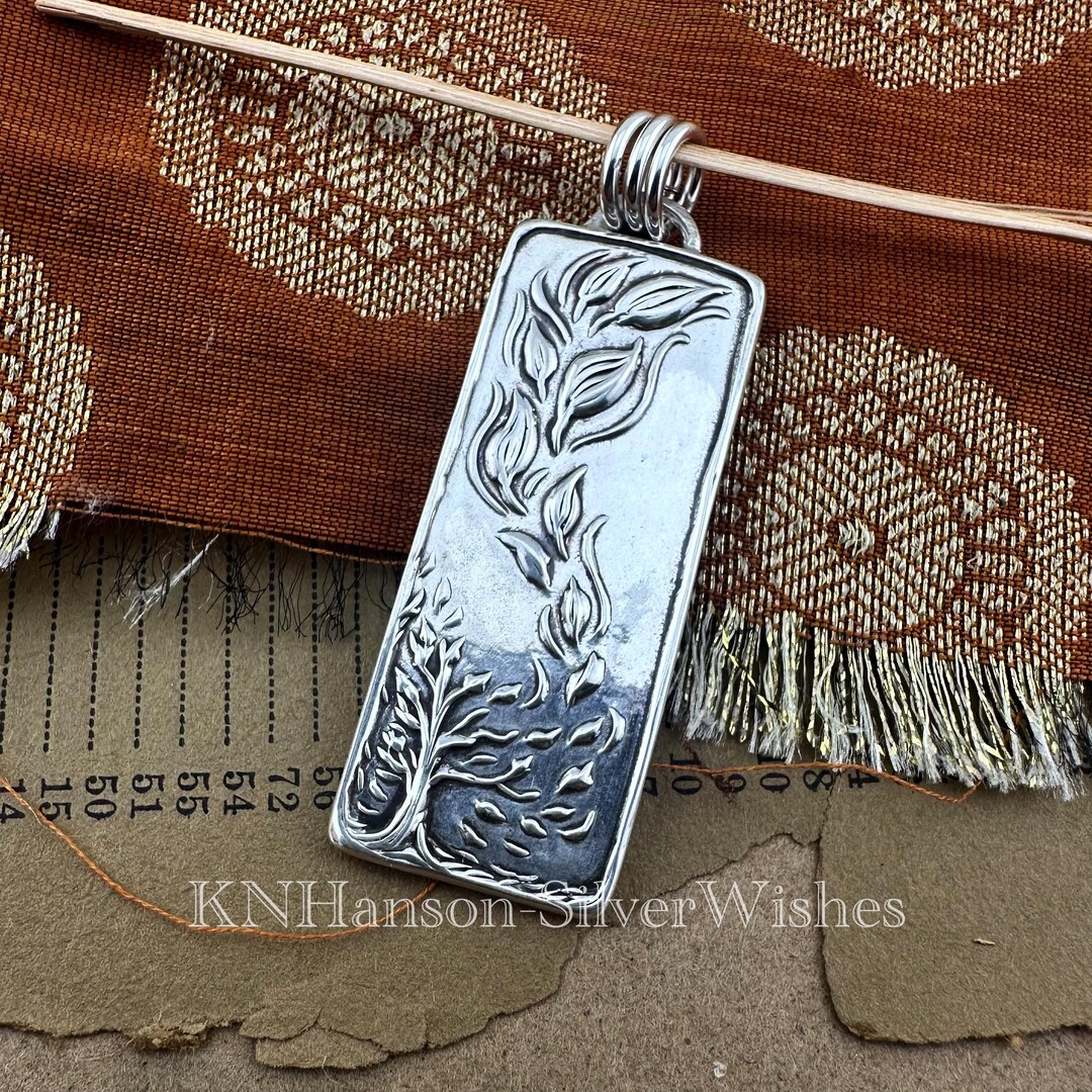 Falling Up, Autumn Leaves Jewelry, Fall Pendant, Personalized Sterling ...