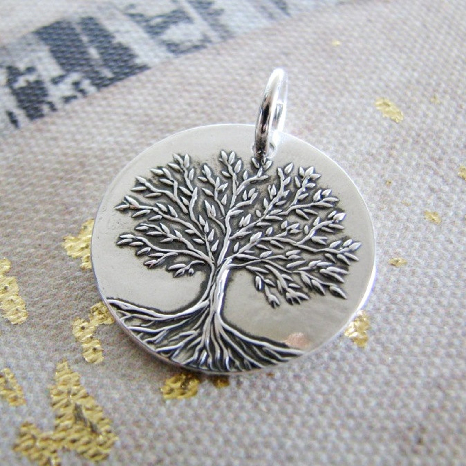 Spring Fine Silver Tree Pendant Artisan Handmade by - Etsy Canada