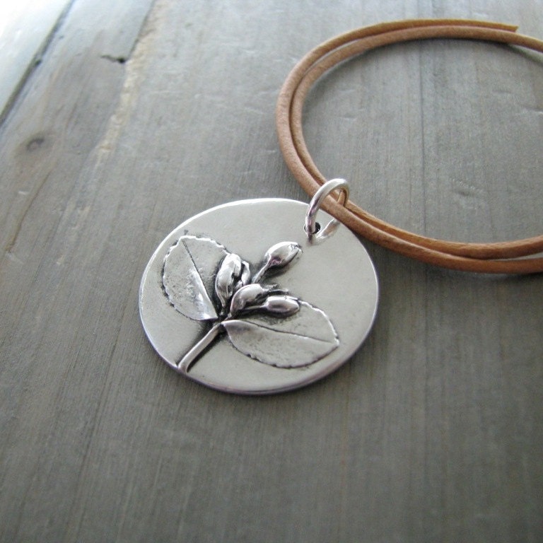 Unfolding, Fine Silver Pendant, Natural Plant Reproduction, Wildflowers ...