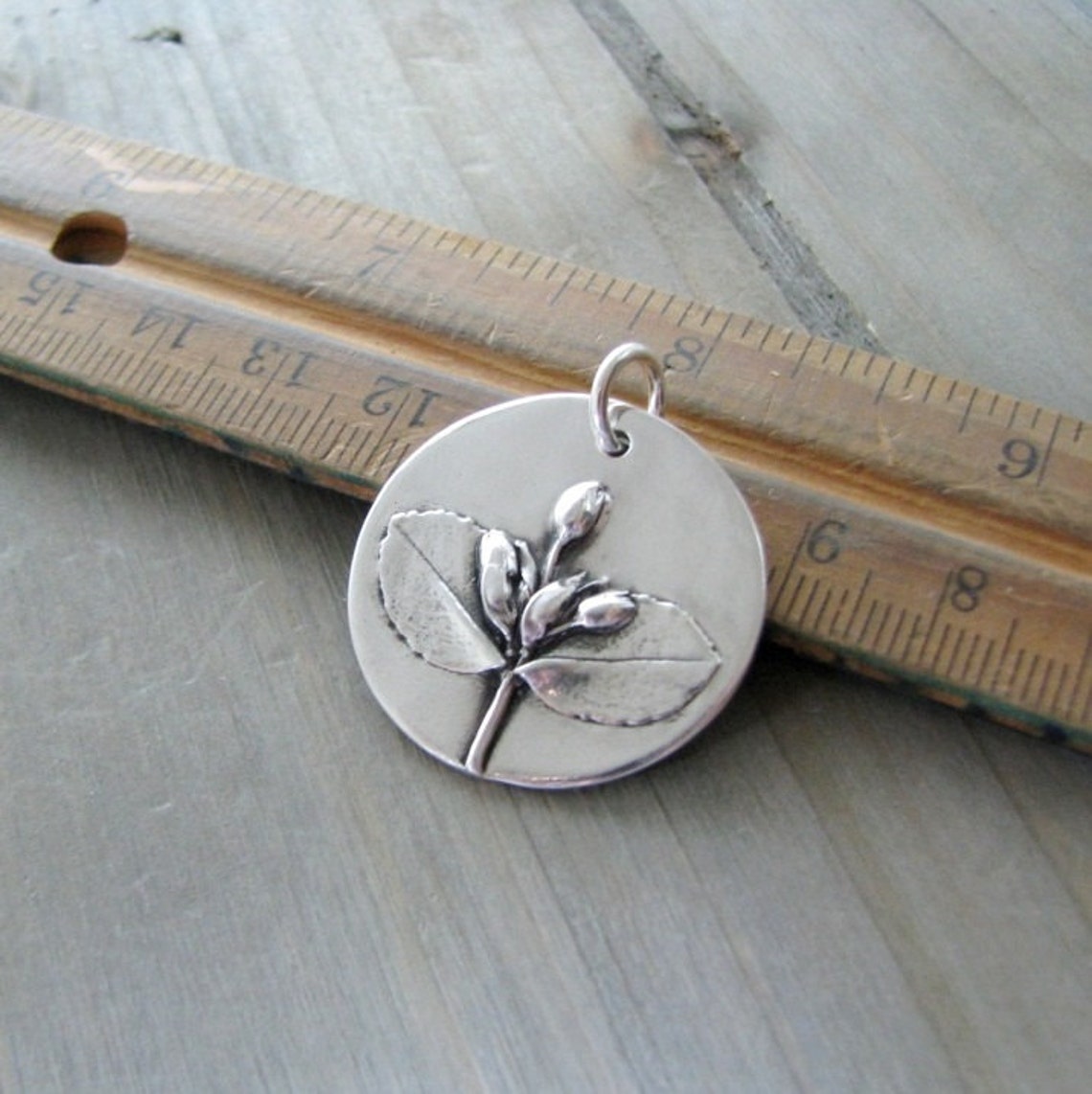 Unfolding, Fine Silver Pendant, Natural Plant Reproduction, Wildflowers ...