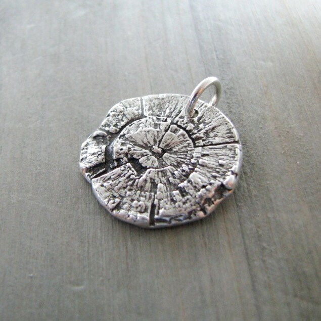 The Secret Lives of Trees Fine Silver Tree Rings and Texture - Etsy