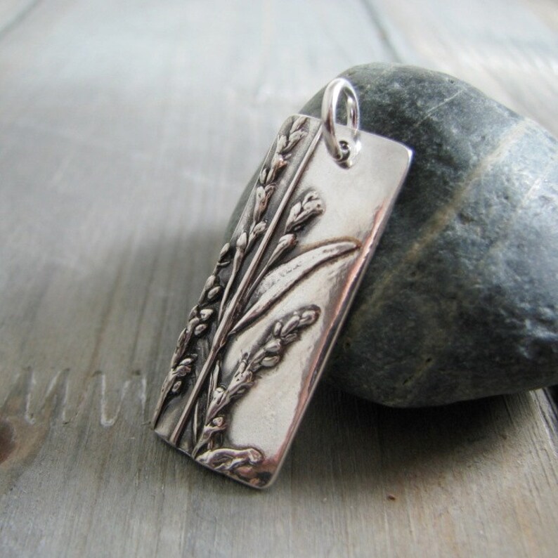 Earth Jewelry, Handmade Fine and Sterling Silver Pendant, Lady's Thumb ...