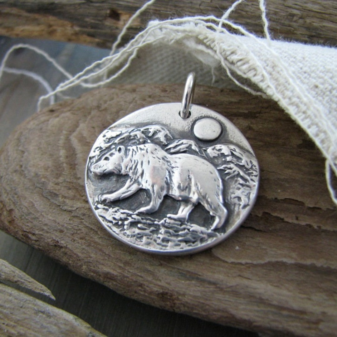 Ursa Luna, Grizzly Pendant, Handmade Original and Exclusive by ...