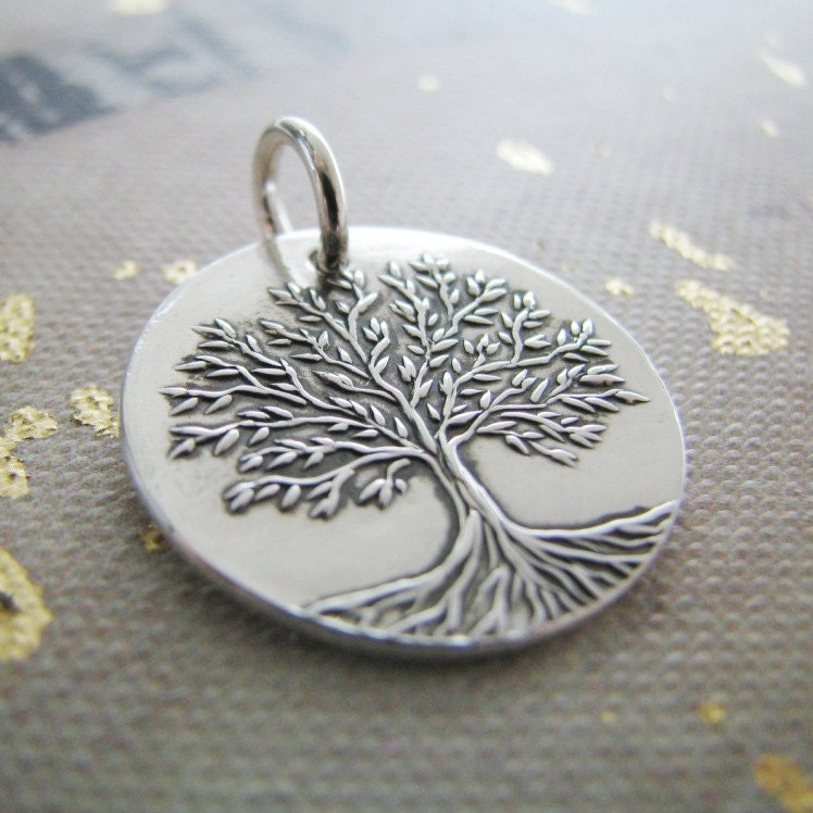 Spring Fine Silver Tree Pendant Artisan Handmade by | Etsy