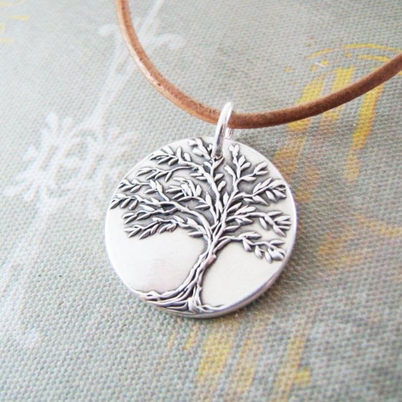 Fine Silver Tree Pendant Artisan Handmade by Silverwishes - Etsy