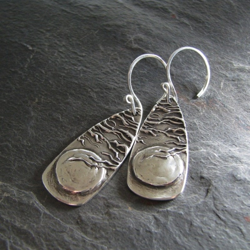 Fine Silver Earrings - Etsy