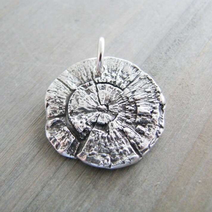The Secret Lives of Trees Fine Silver Tree Rings and Texture - Etsy