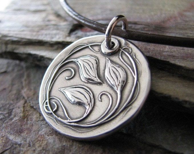 Fiddleheads No. 2 Artisan PMC Jewelry Fine Silver Fern - Etsy