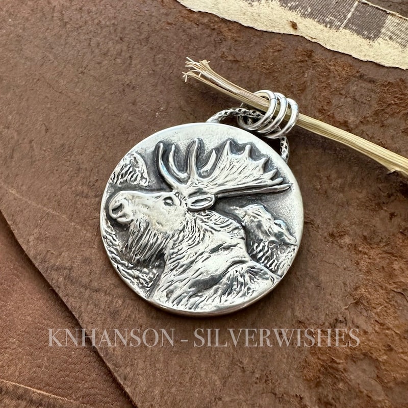 Moose Necklace - Etsy