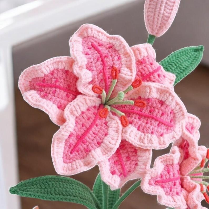 Lily Flowers Crochet Pattern, Flower Crochet Patterns, Crochet Home ...