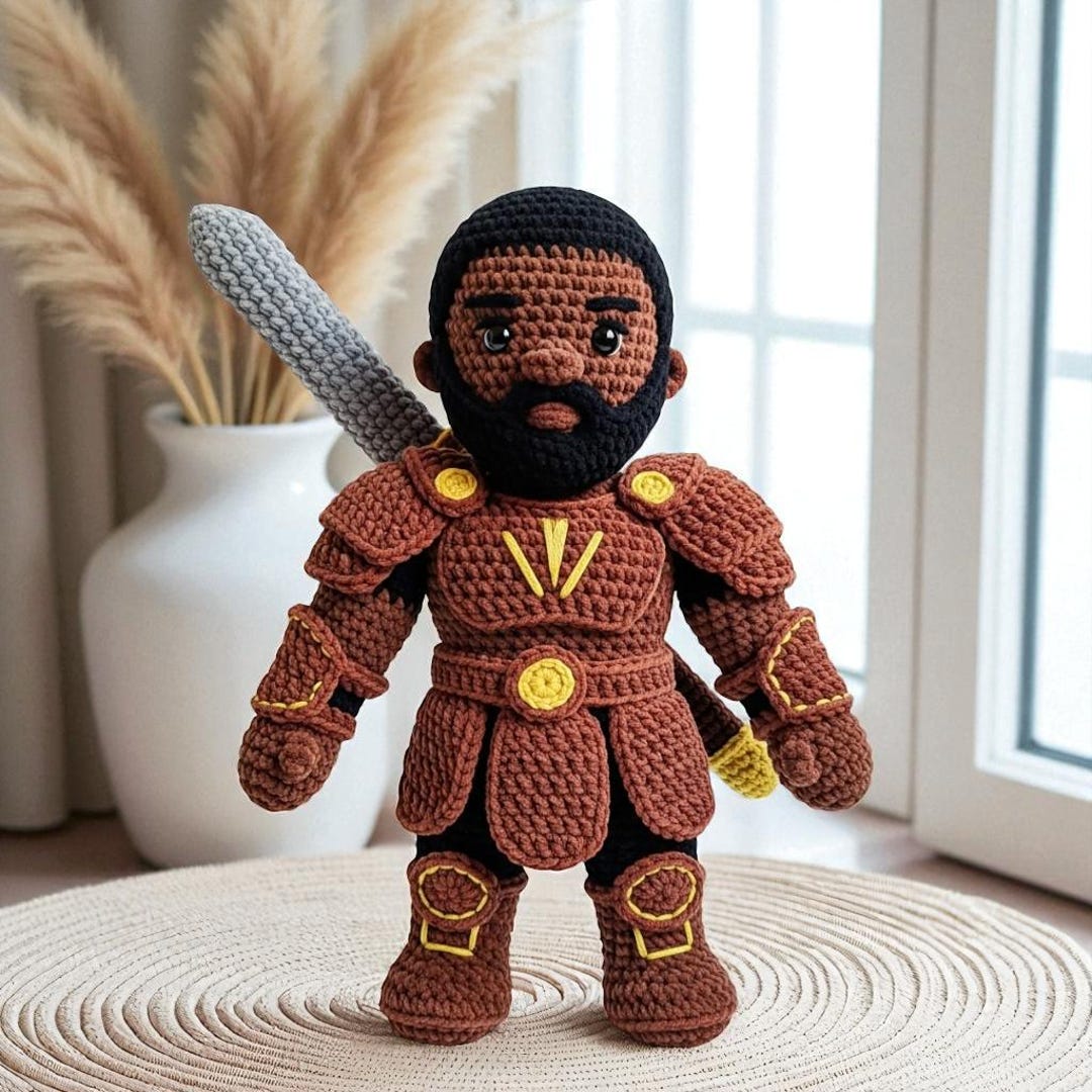 Handmade Crochet Eragon-inspired Plushie, Warrior Doll - Etsy