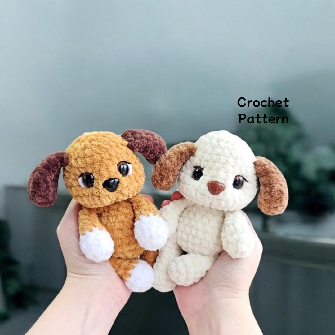 Crochet Pattern Dog, Mini Puppy Amigurumi, Cute Dog PDF Tutorial, English PDF, Baby Shower Gift ...