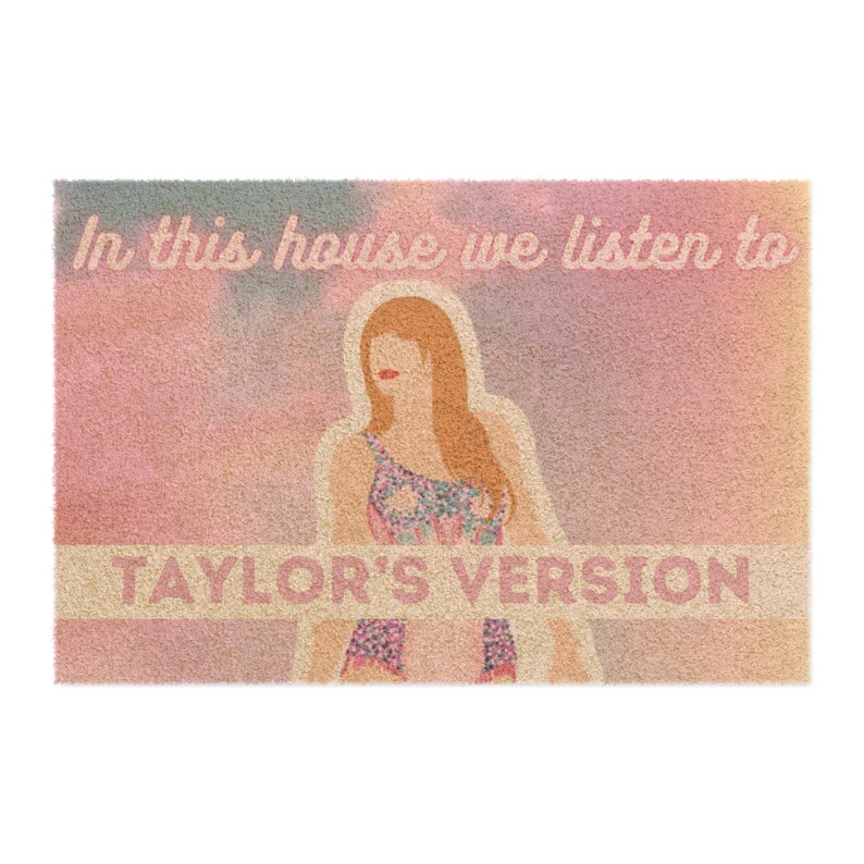 Taylor Swift Doormat, Housewarming Gift, Swifty Fan Decor, Taylor Swift ...