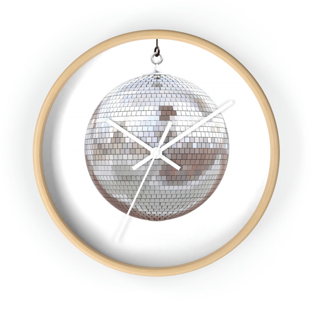 Disco Ball Wall Clock - Etsy