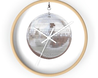 Disco Ball Wall Clock - Etsy