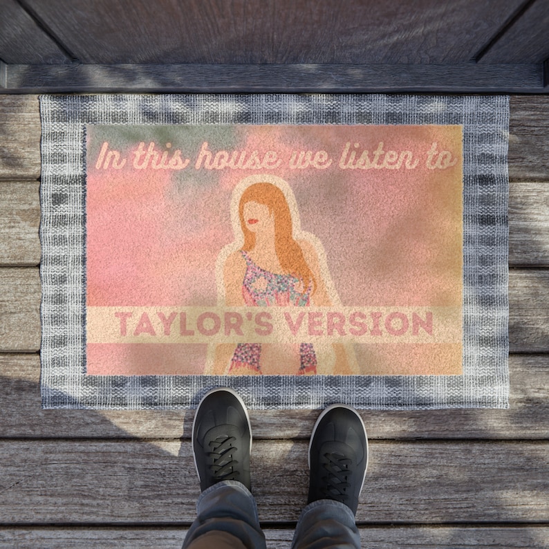 Taylor Swift Doormat, Housewarming Gift, Swifty Fan Decor, Taylor Swift ...