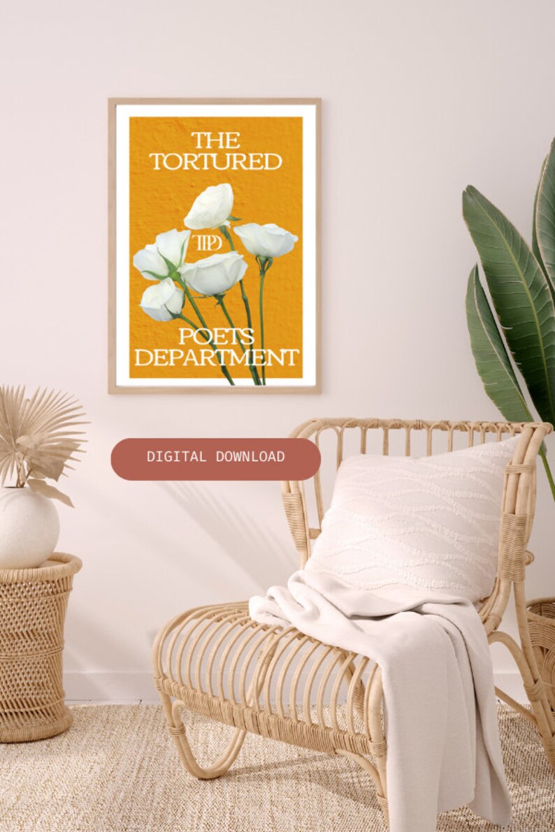 Taylor Swift Poster TTPD, Taylor the Tortured Poets Department Wall ...