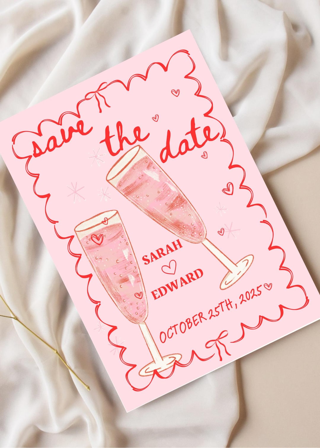 Editable Save the Date Template Instant Download Canva Template Wedding ...