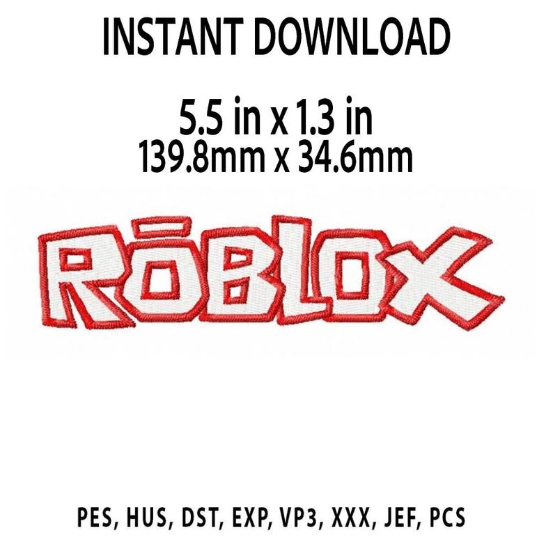ROBLOX | Trendy Embroidery Design, Machine Embroidery Design File ...