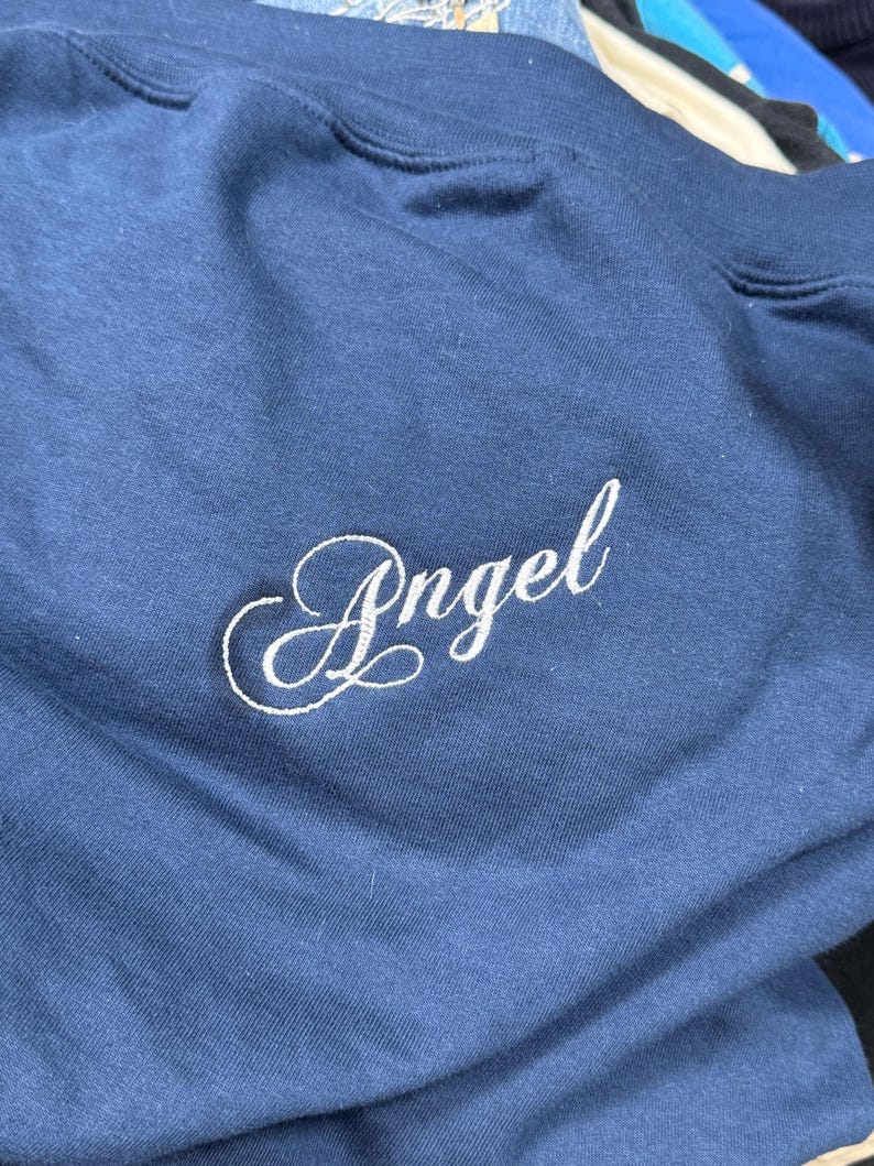 Angel Cursive Embroidery Design (instant Download) - Etsy