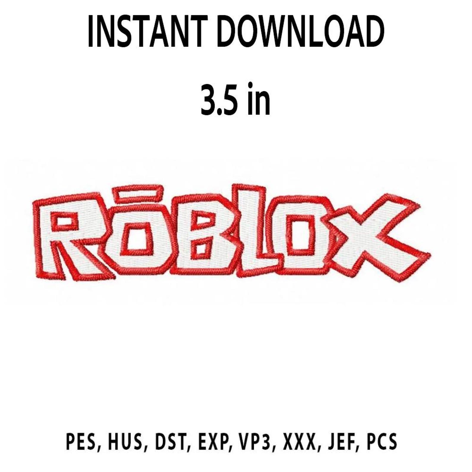 Roblox Embroidery Design: Gaming Logo, Machine Embroidery File (3.5 In ...