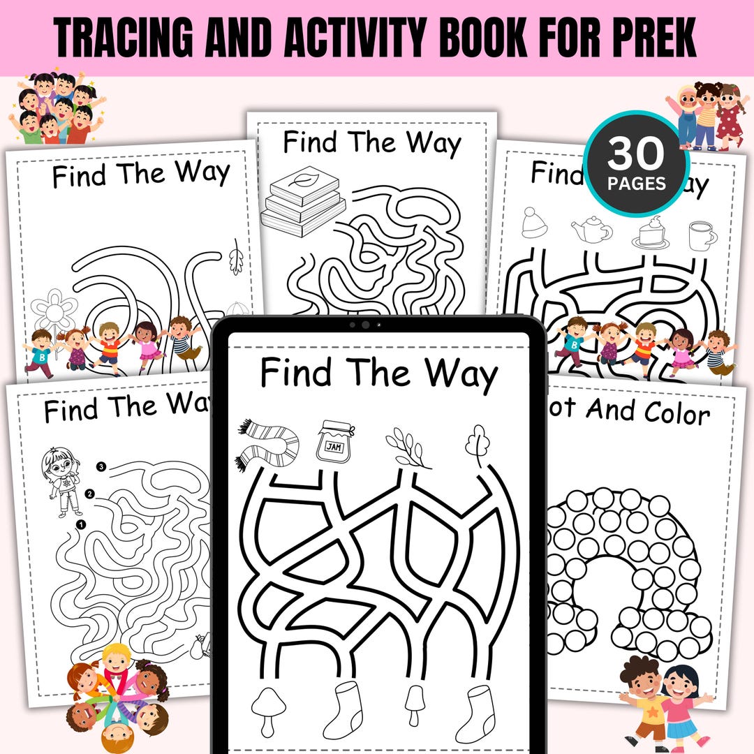 Preschool Pre-k + Kindergarten Learning Bundle | +30 Pages | Printable ...