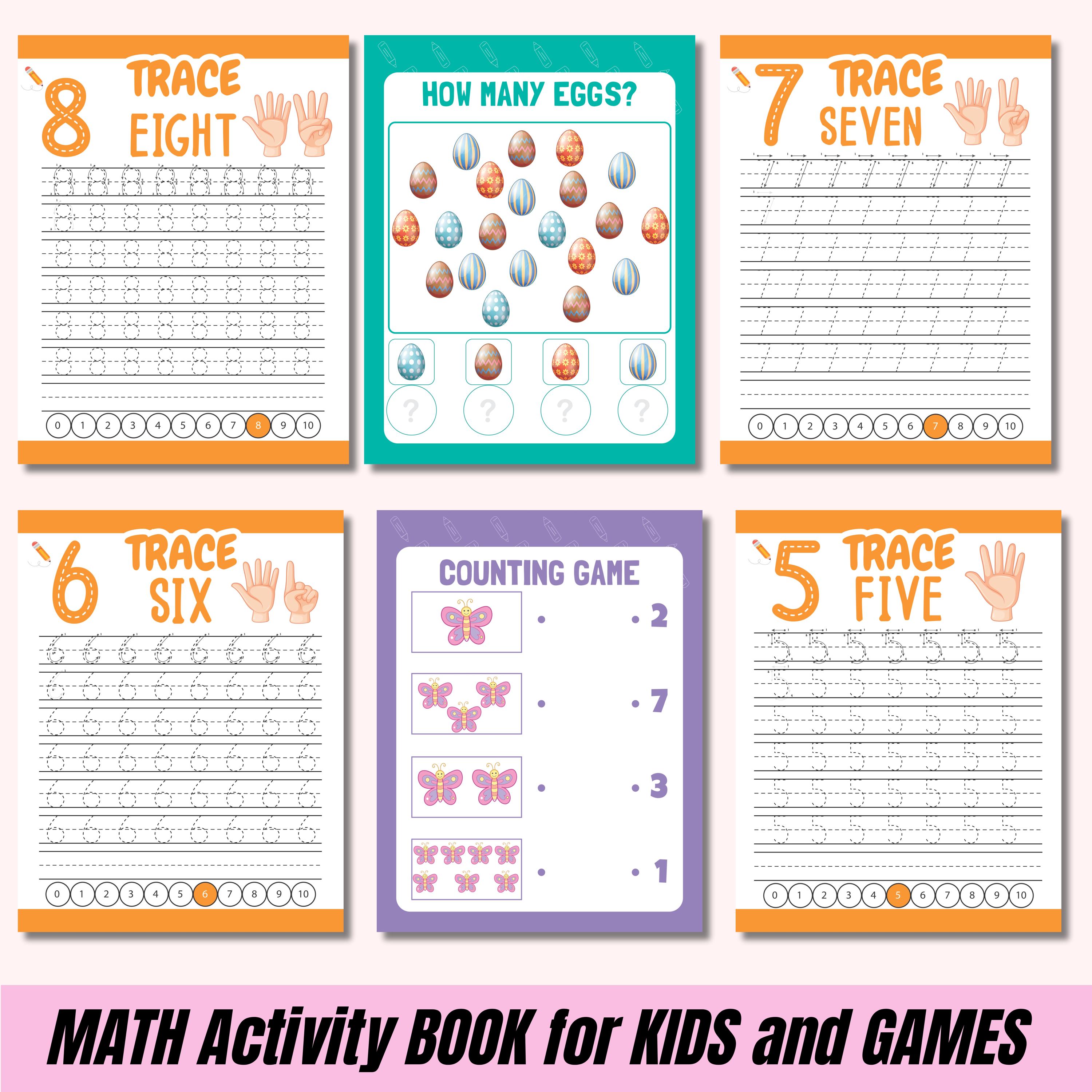 Math Worksheets, Learning Materials for Kids, Printables, Pre-k Math Activities, Counting ...