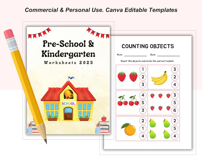 Preschool Pre-k + Kindergarten Learning Bundle | +600 Pages | Printable ...
