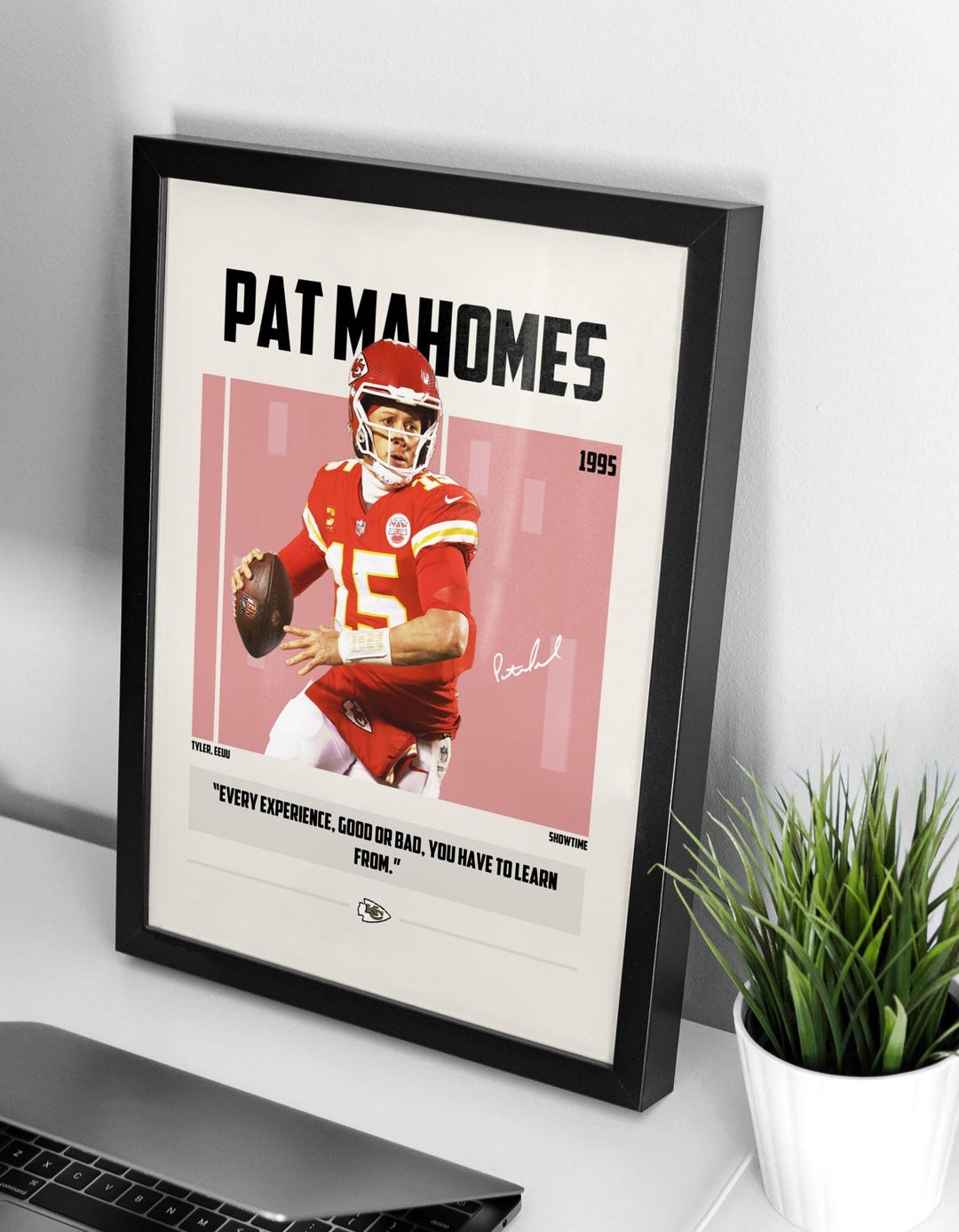 Patrick Mahomes Poster, Mahomes Poster, NFL Poster, Football Gifted ...