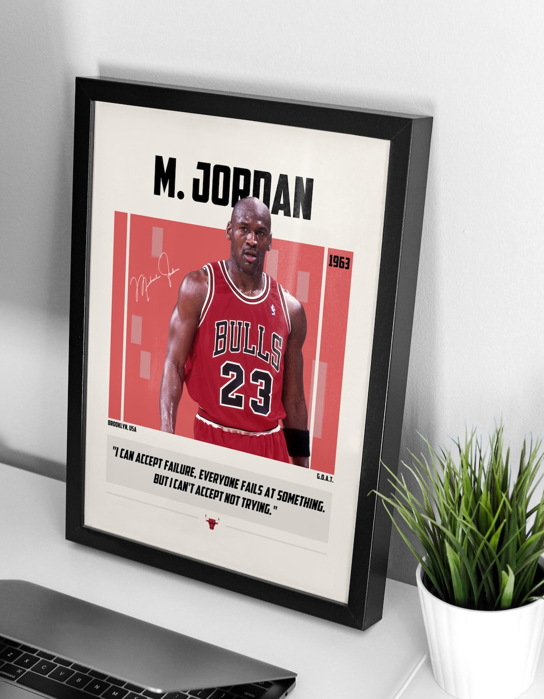 Michael Jordan Poster, Chicago Bulls Poster, NBA Poster, Jordan Poster ...
