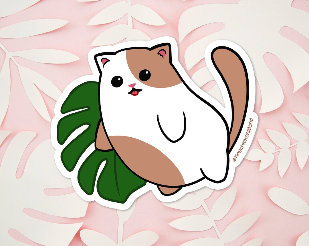 Splotch Cat Vinyl Sticker, Cat Sticker, Vinyl Sticker, Kitty, Kitty ...