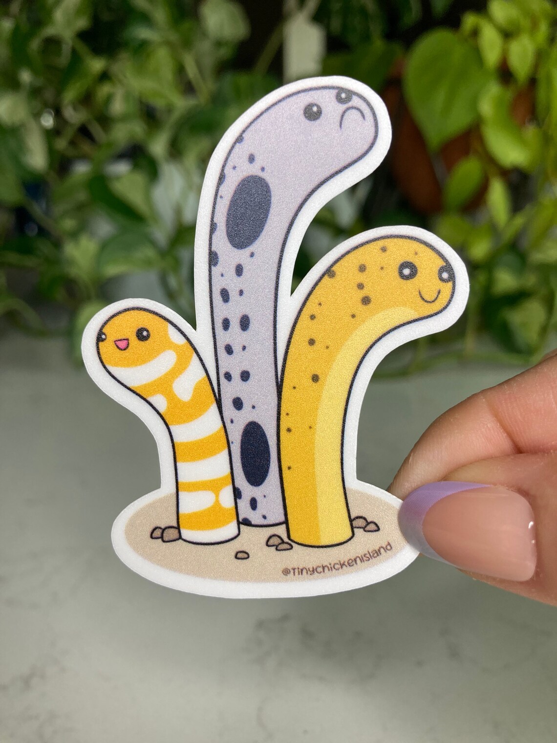 Garden Eels Vinyl Sticker, Eel Sticker, Vinyl Sticker, Garden Eel ...