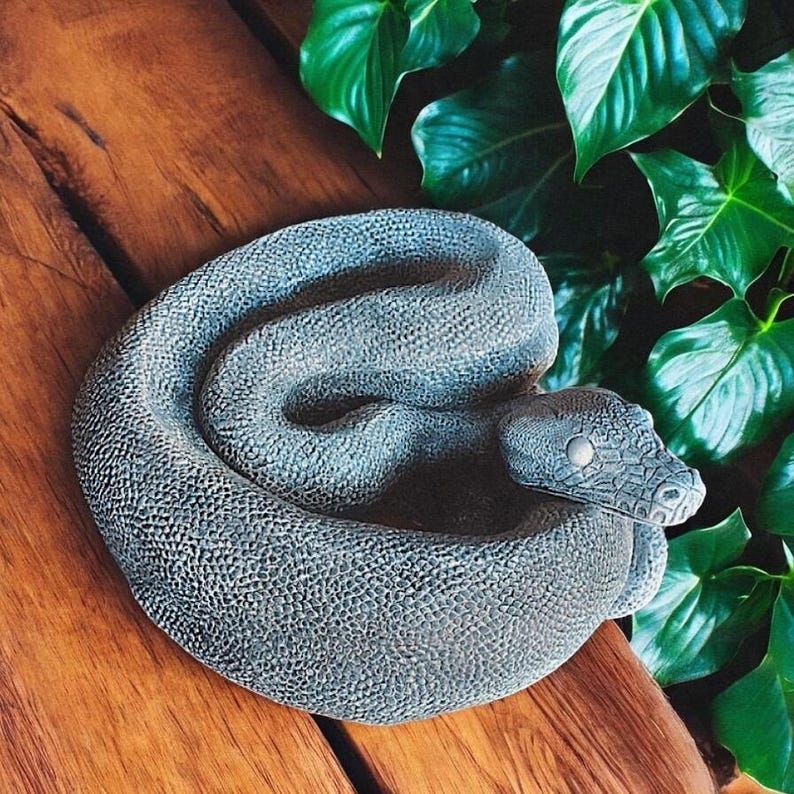 Python Snake Customisable Life Like Concrete Statue - Etsy