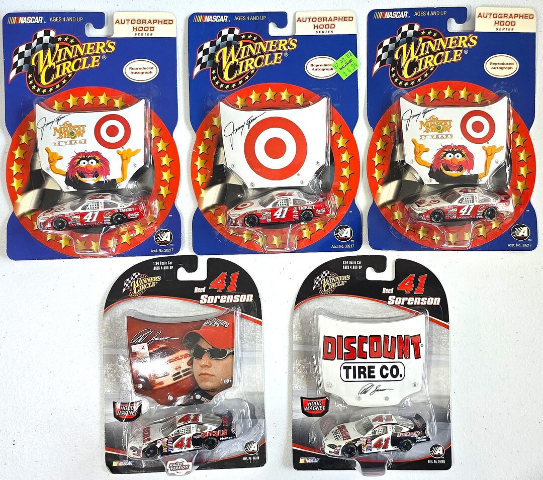 Lot of 5 Vintage NASCAR #41 Dodge Intrepid Diecast 1:64 - 2002 Jimmy ...