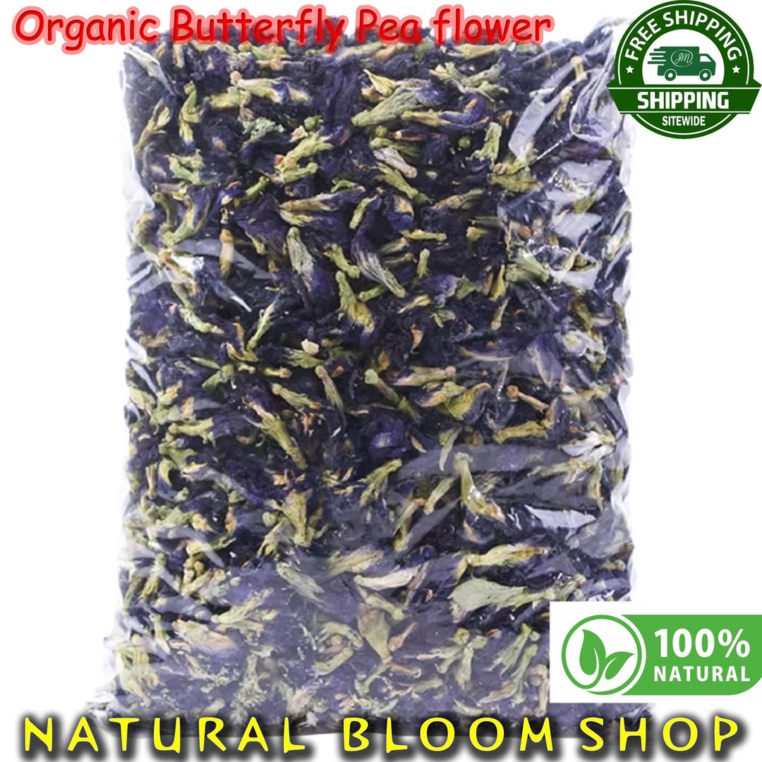 500 Grams Butterfly Pea Tea, Freshly Air Dehydrate, Clitoria Ternatea ...