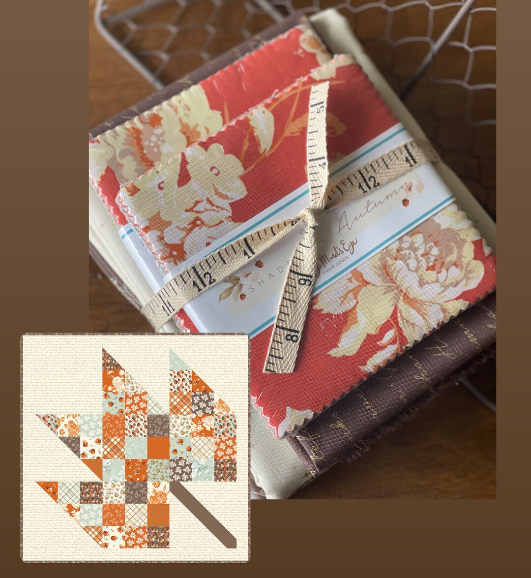 Maple Leaf Quilt Kit Shades of Autumn by My Minds Eye for - Etsy