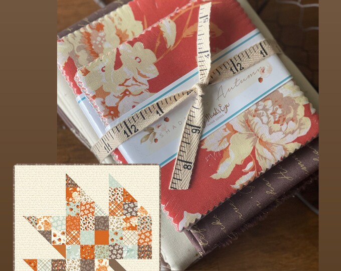 Maple Leaf Quilt Kit Shades of Autumn by My Minds Eye for Riley Blake ...
