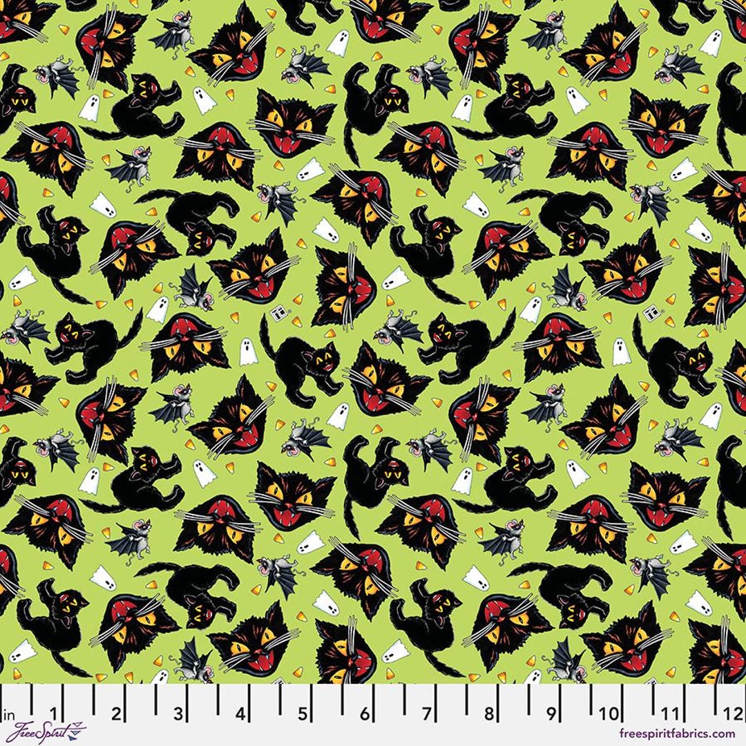 Spooky Cute Halloween - Mary Engelbreit - Freespirit PWMY004 Cat and ...