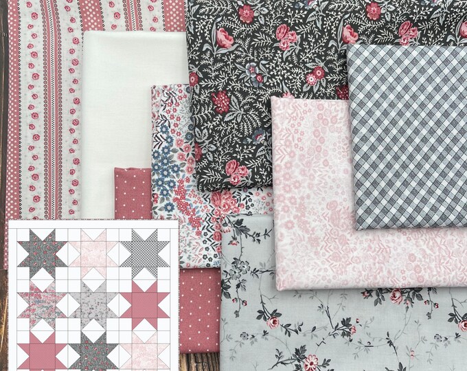 Simply Stars Quilt Kit ~ Audrey by C;othworks ~ 40" X 52" ~ - Etsy